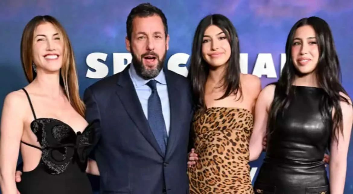 Adam Sandler reveals it's a struggle to get his teenage daughters' attention despite being a celeb